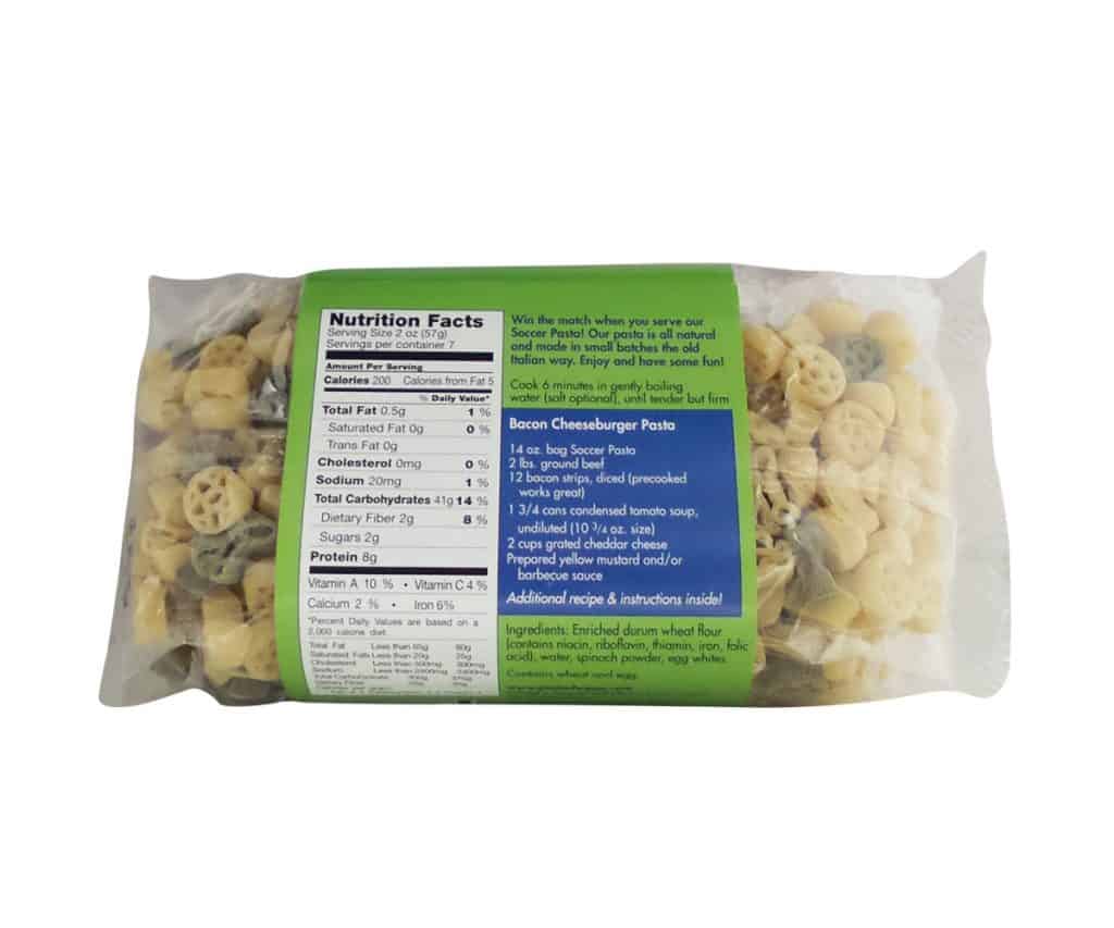 Soccer Pasta 14 oz — Fun Soccer-Shaped Pasta